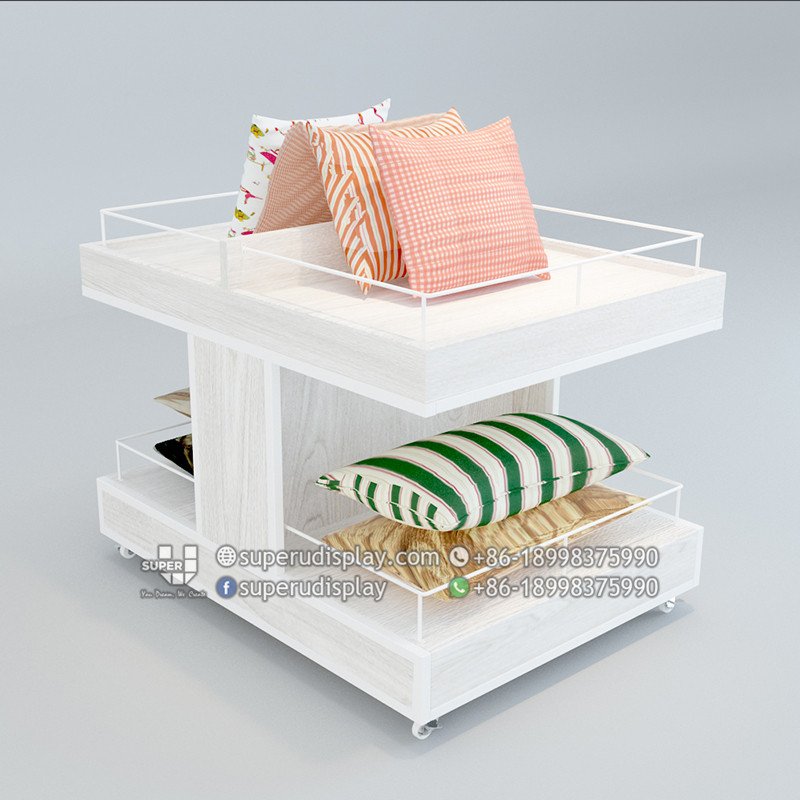 Custom Commercial Retail Pillow Display Stand Gondola for Retail Shop ...