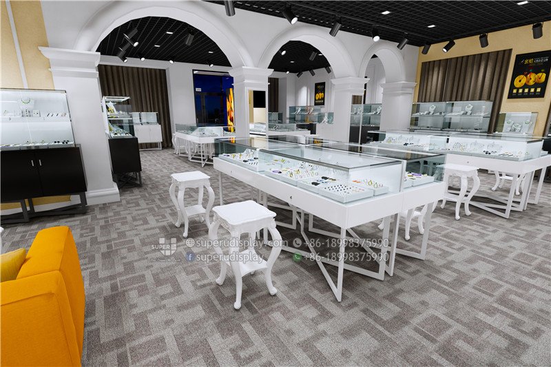 Magic Gold Vintage Wooden Jewelry Store Display Furniture and Shop ...