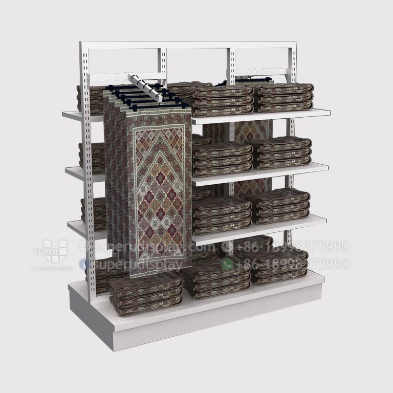 Custom Commercial Floor Stand Rug Carpet Sample Display Rack Stand ...