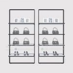 Custom White Retail Wall Rack With Hooks for Product Display for Retail ...