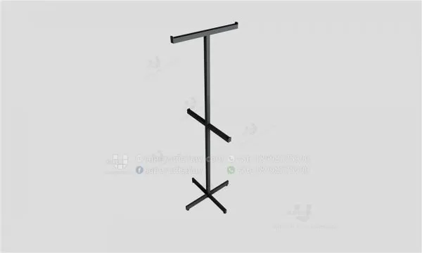 Custom Floor Standing Two Way Rails Purse Display Rack Case ...