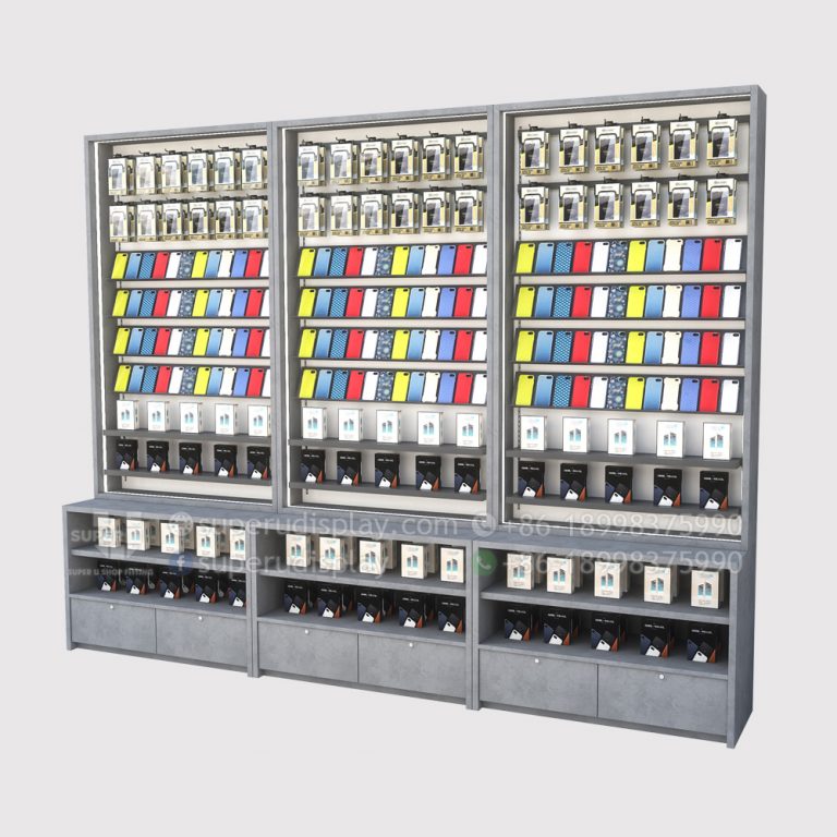 Custom Floor Standing Wall Cell Phone Case Display Rack Manufacturer ...