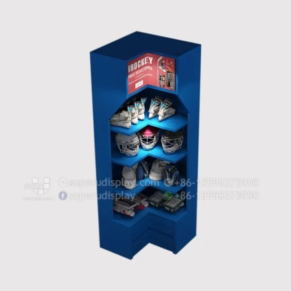 Custom Wall Stand Ice Hockey Display Shelf Manufacturer Supplier