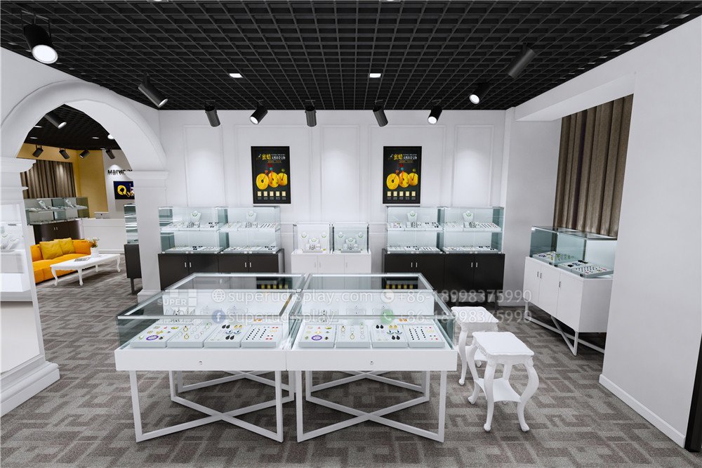 Magic Gold Vintage Wooden Jewelry Store Display Furniture and Shop ...