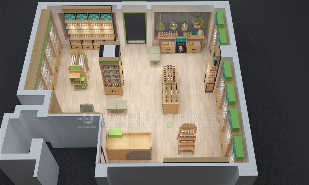Natural Health Store Interior Design