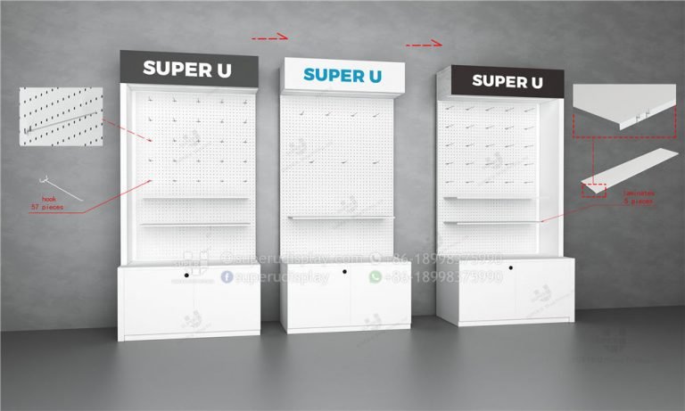 Custom Pegboard Display with Hooks Wall Phone Case Display Rack ...