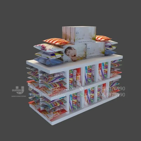 Custom POS Cushion Pillow Rack Gondola Showcase Manufacturer Supplier