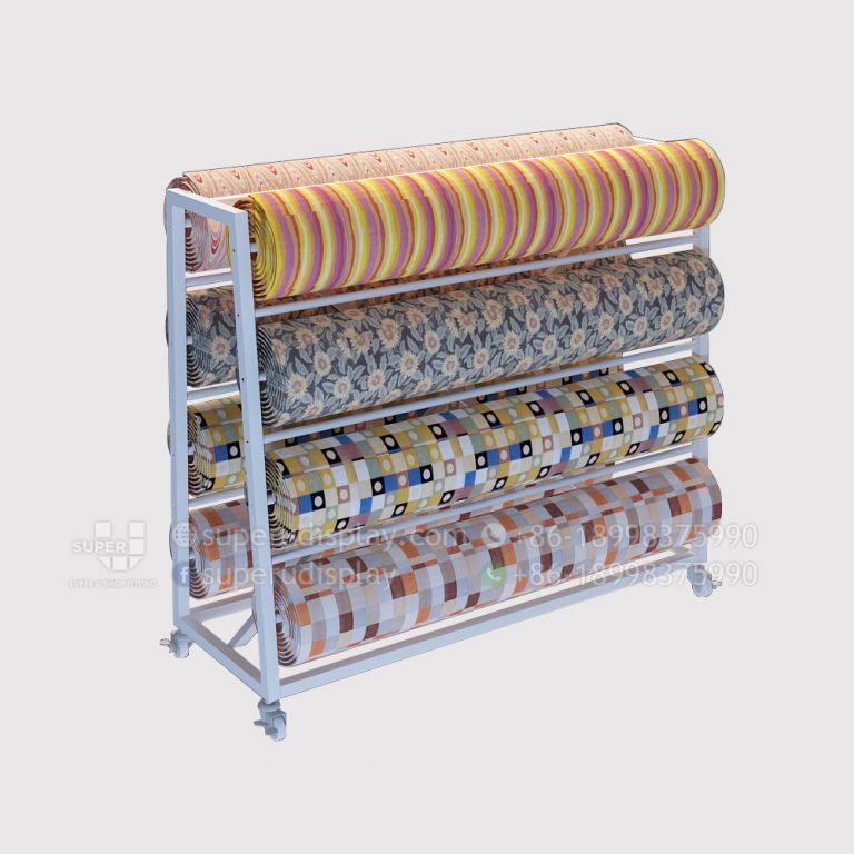 Custom Retail Rug Carpet Roll Display Rack Stand Manufacturer Supplier