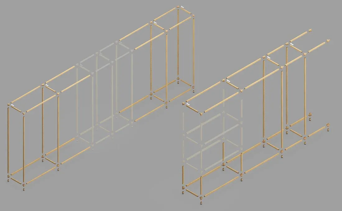 Self Assembly Modular Display Rack - Super U Display Group