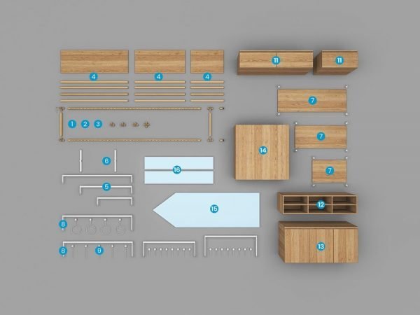 Self Assembly Modular Display Rack - Super U Display Group