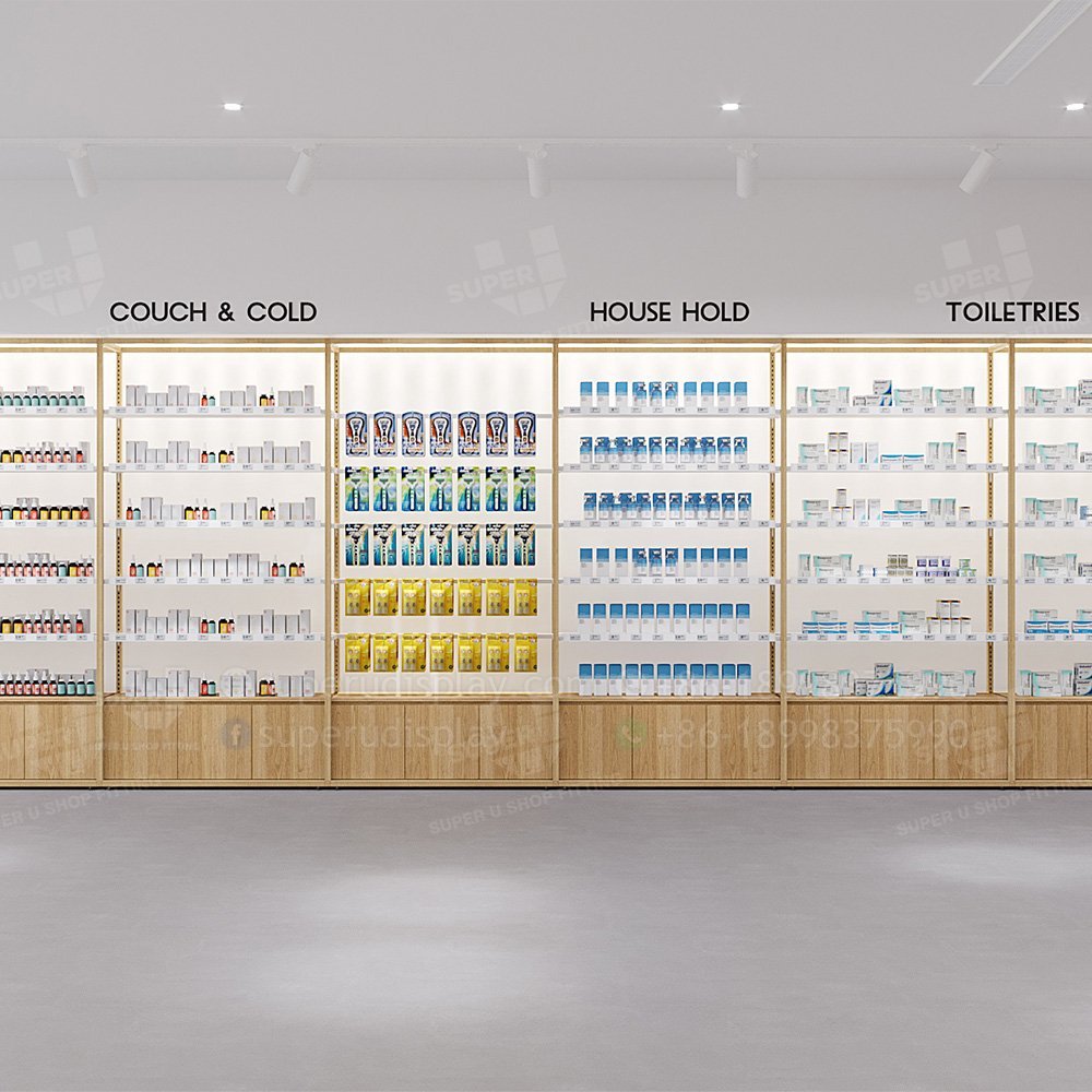 Super U Shop Fitting Pharmacy Modular Display System