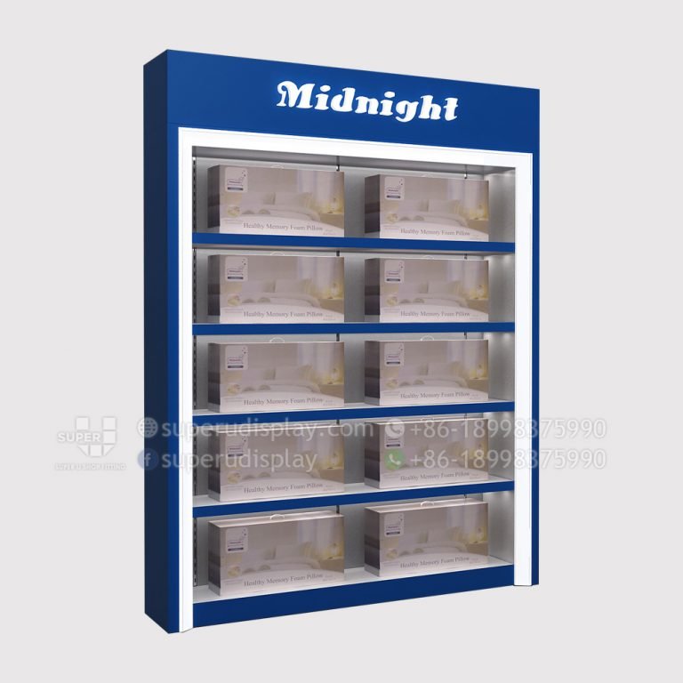Custom POS Risers Wood Floor Wine Display Rack Unit for Retail Shop ...