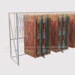 Wall Mounted Swing Arms Hanger Carpet Display Rug Rack | Custom Shop ...