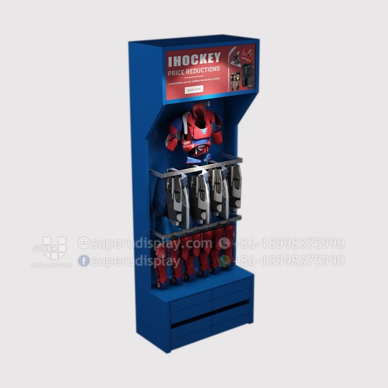 Custom Wall Stand Hockey Skate Display Rack Manufacturer Supplier