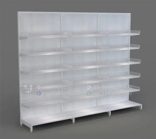 Custom Wall Stand Supermarket Kitchenware and Table Ware Display Shelf ...