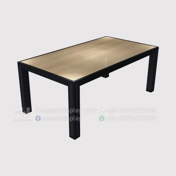 Custom Wooden & Iron Cell Phone Display Table Manufacturer Supplier