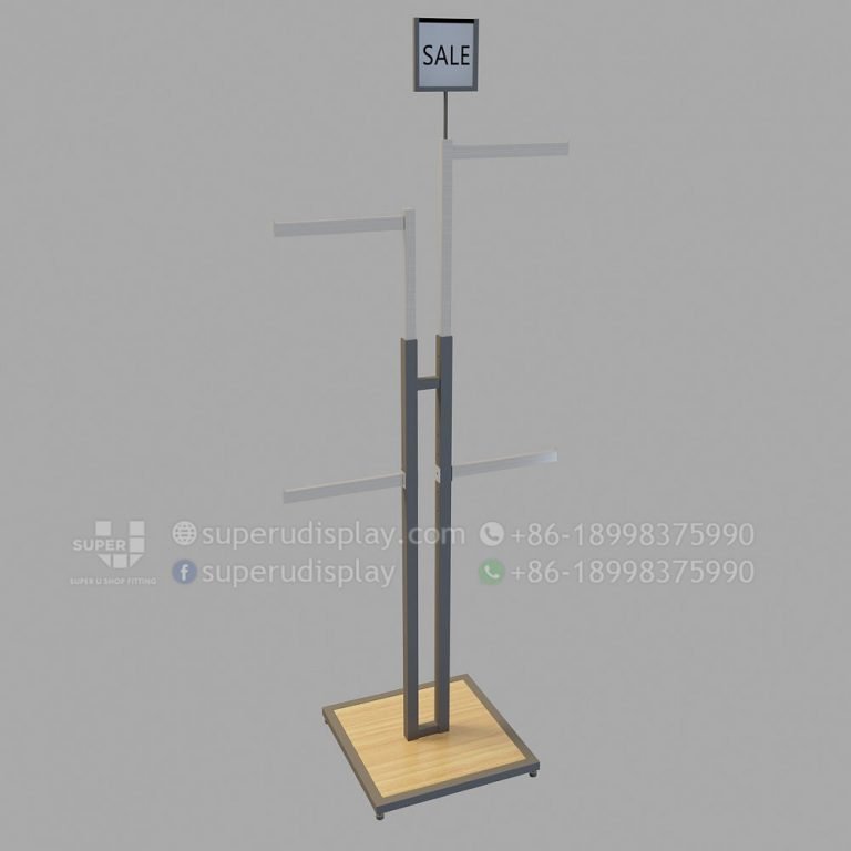 Custom Adjustable 2 Way Free Standing Display Rack Manufacturer Supplier