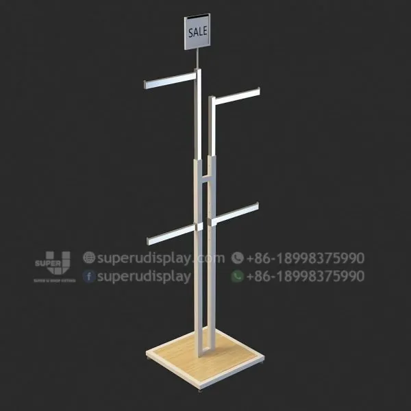 Custom Adjustable 2 Way Free Standing Display Rack Manufacturer Supplier