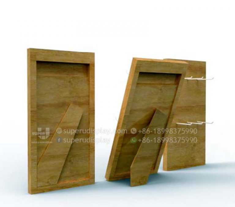 Custom Countertop Wood Two Side Socks Display Stand Manufacturer Supplier