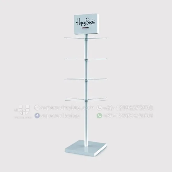 Custom Floor Standing Socks Display Rack Spinner Manufacturer Supplier