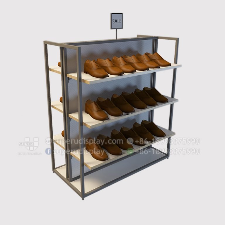 Custom 4 Way Slatwall Tote Bag Display Stand with Hooks for Retail Shop ...