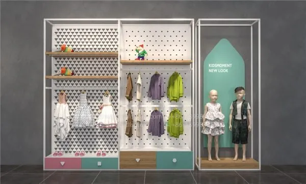 Custom Modular Retail Wall Display Racks for Kids Store Manufacturer ...