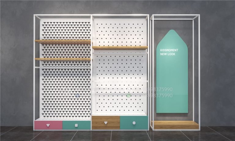 Custom Modular Retail Wall Display Racks for Kids Store Manufacturer ...