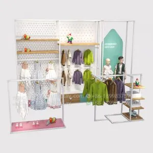 Custom Modern Wall Stand Modular Boutique Clothing Display Racks ...