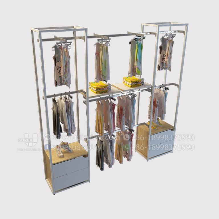 Custom Unique Modular Wall Mounted Clothing Rack for Retail Shop for ...