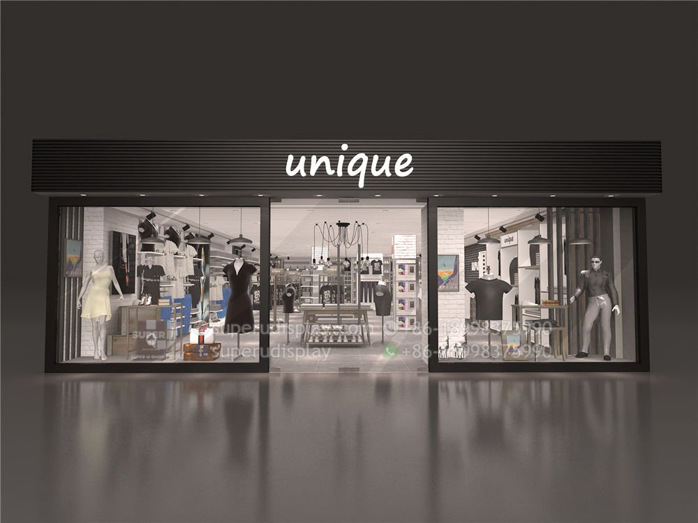 Unique Men's Clothing Shop Design