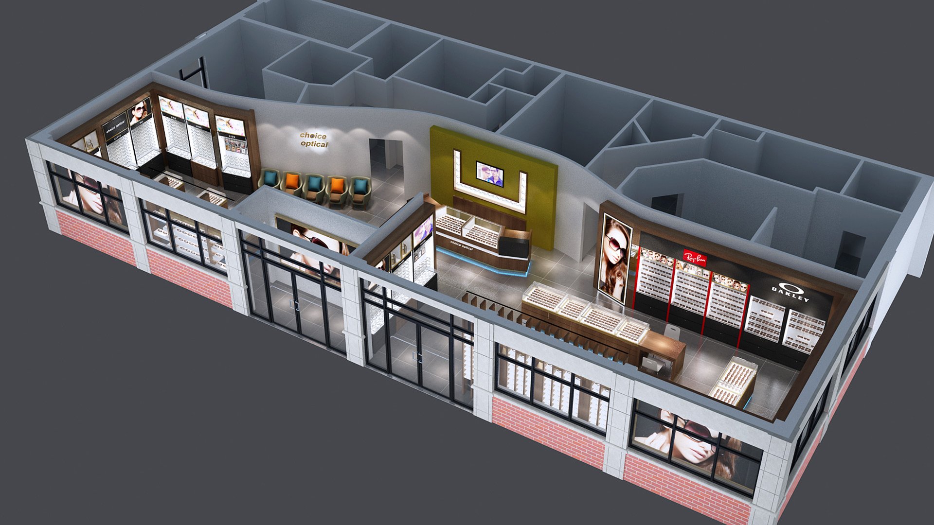 Choice Optical Optical Shop Interior Design Project