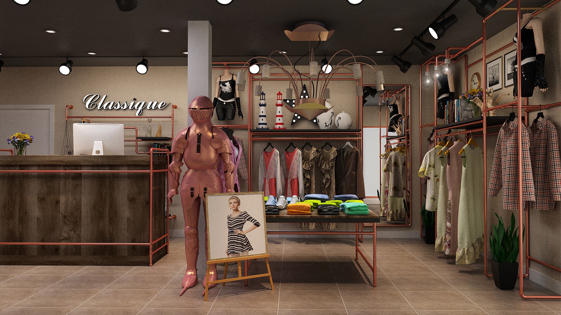 Ria Maria Women's Clothing Shop Interior Design and Store Display ...