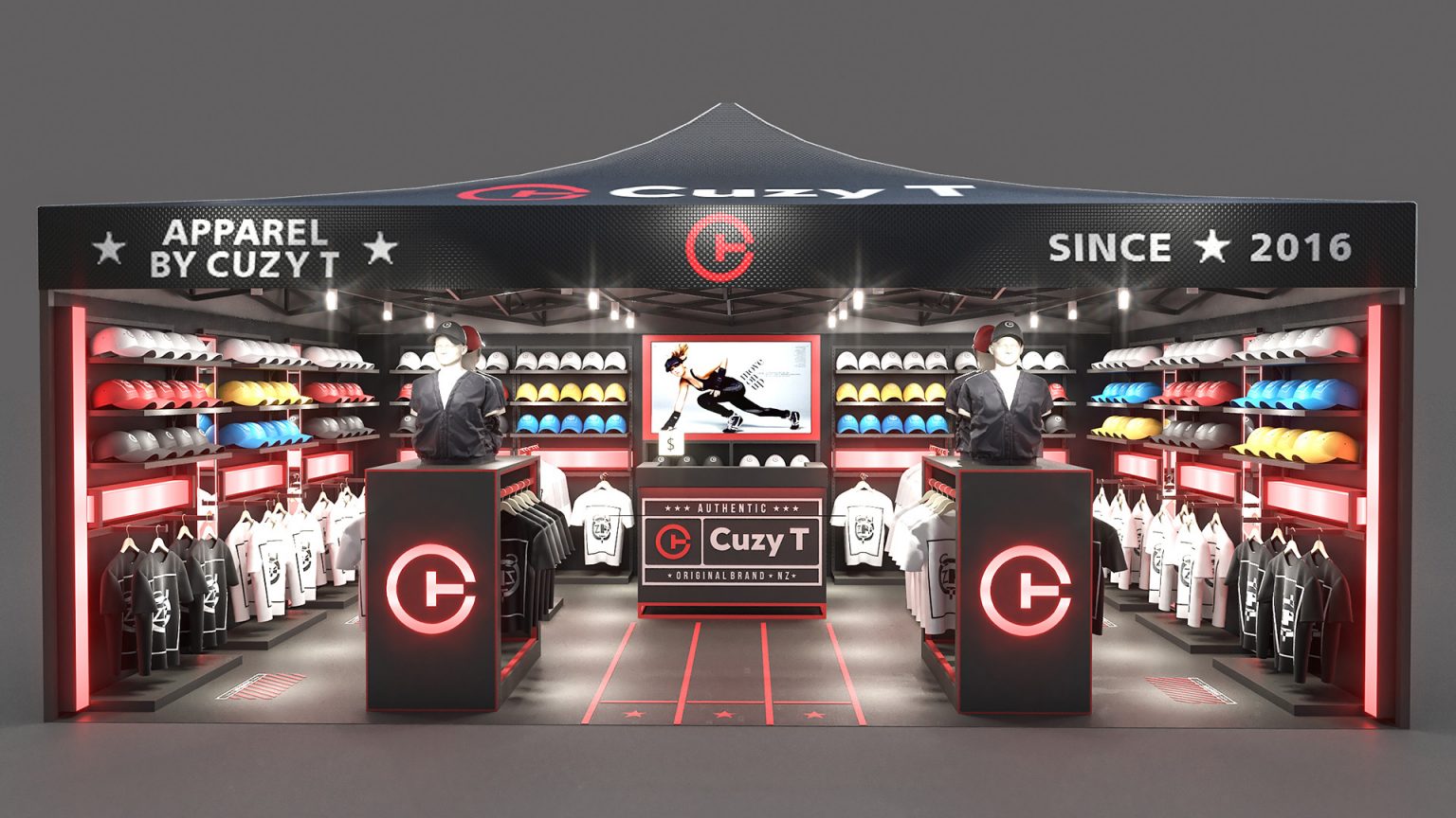 Rebel Retail Sports Store Shopfitting Manufacturing Project