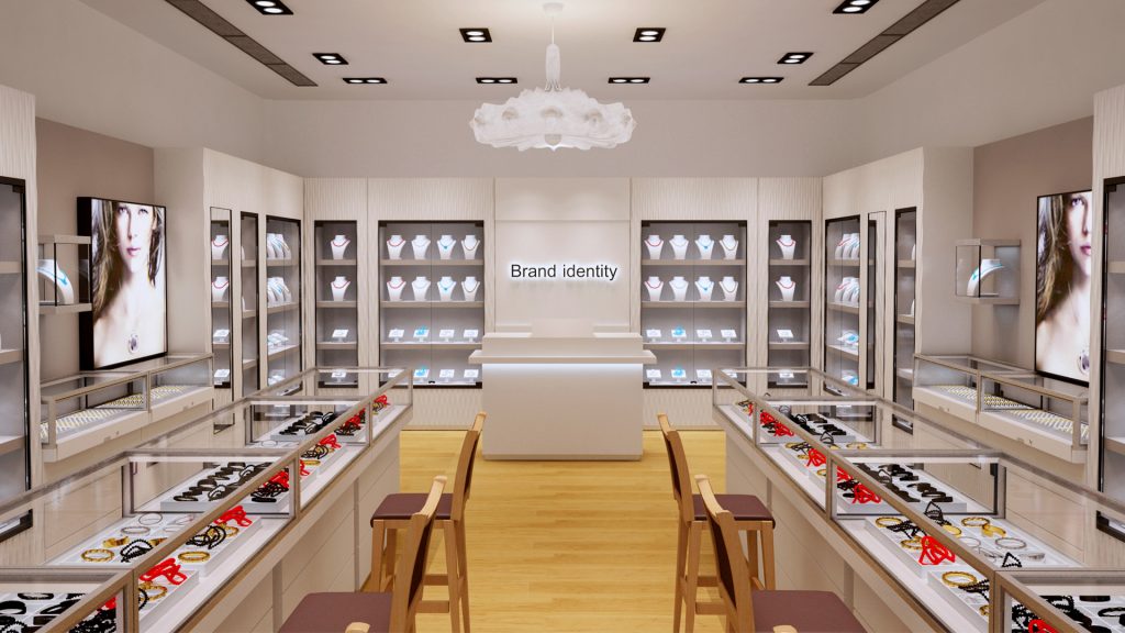 Cartier 3D Rendering Luxury Jewelry Shop Interior Design and Shop ...