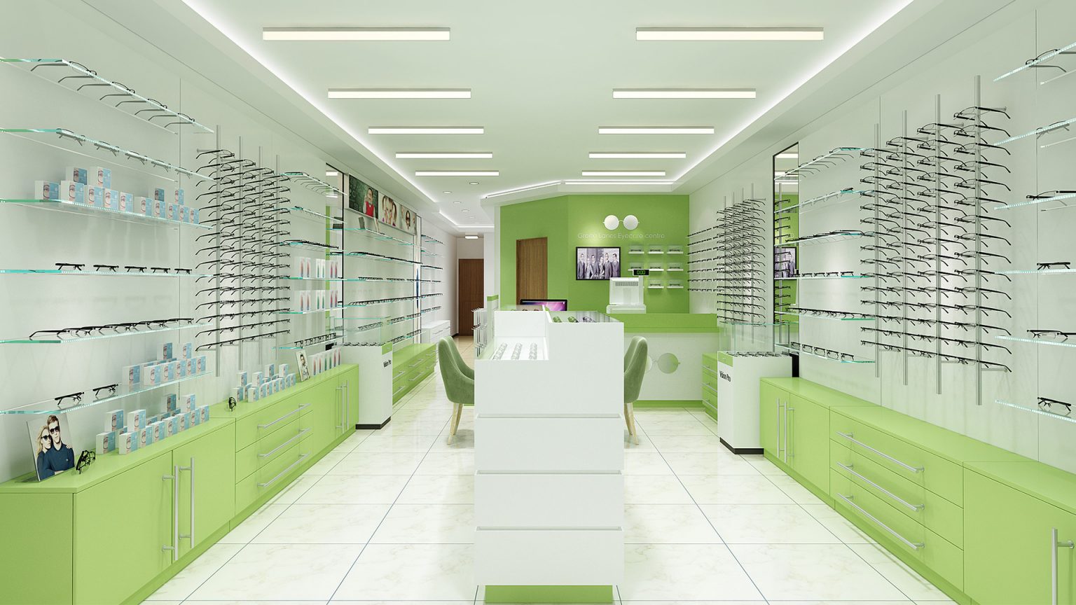 Bupa Optical Store Display Furniture