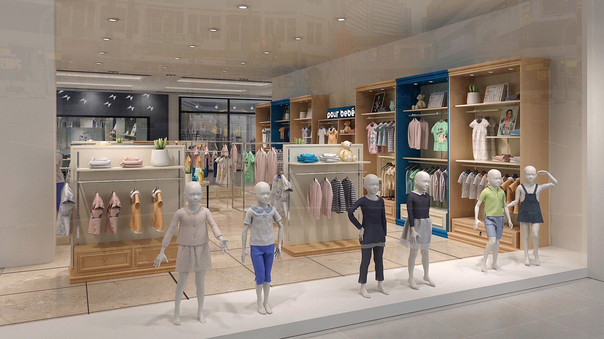 Happy Kid Children's Store Display Solution in Shopping Mall Project