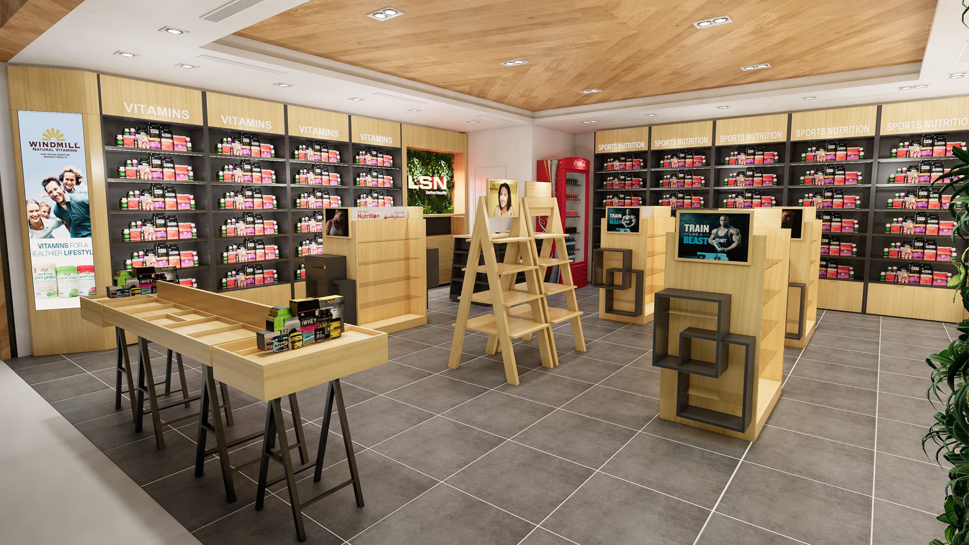 D'Offay Small Retail Pharmacy Design and Shop Display Furinture ...