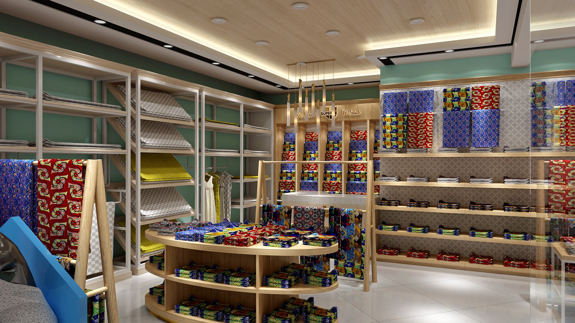 Magic Material Fabric Shop Interior Design Project