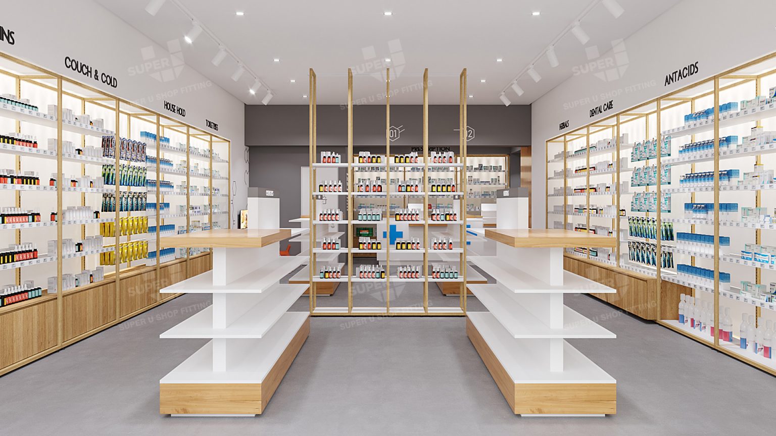 BePharm Retail Pharmacy Shop Interior Design Project