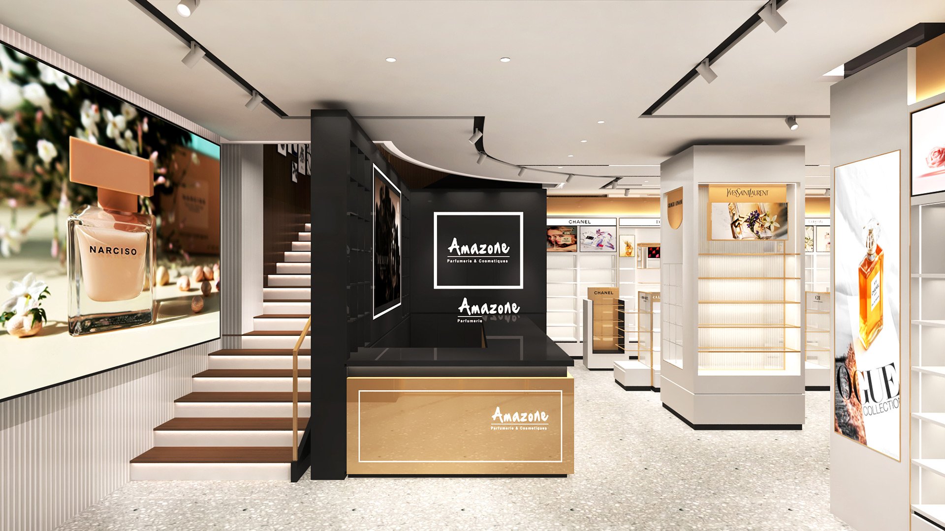 Amazone Boutique Interior Shop Design Project