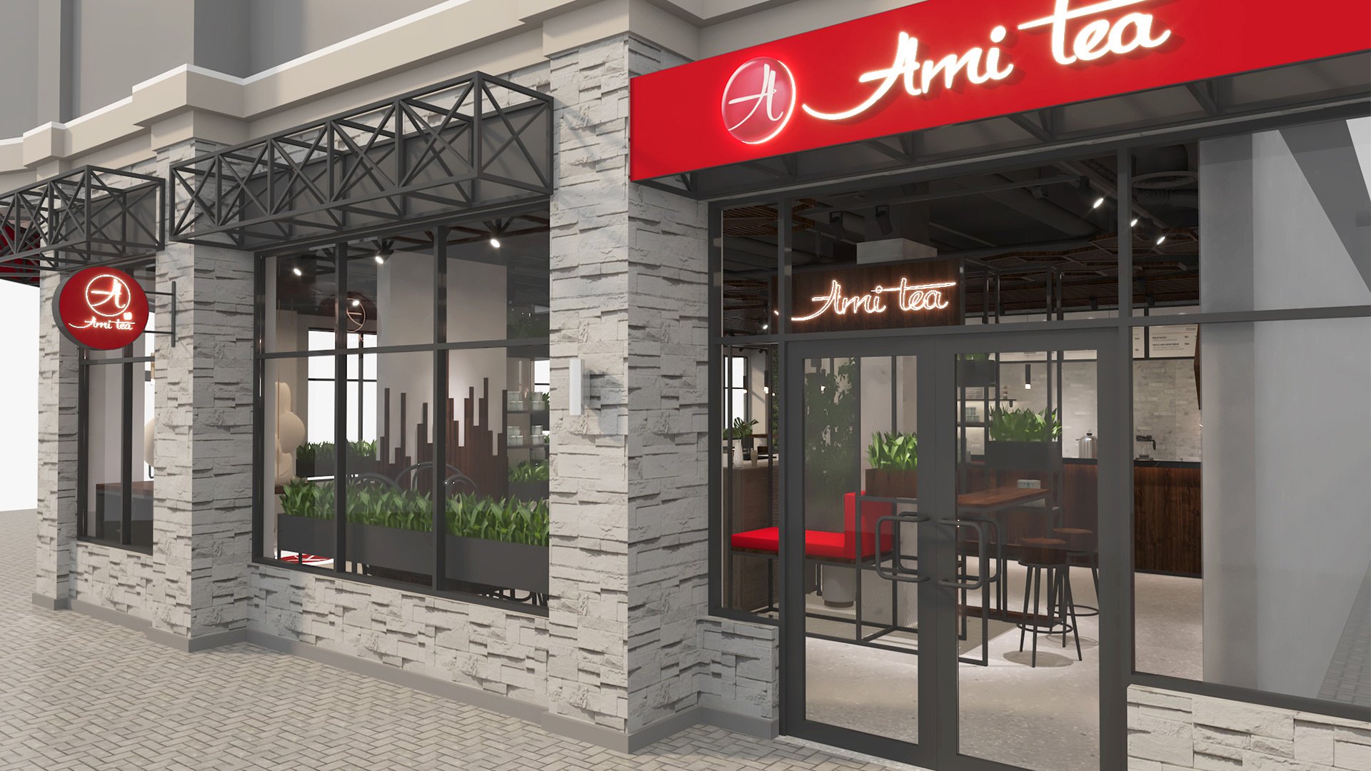 Ami Tea Milk Tea Shop Design and Shop Furniture Manufacturing Project