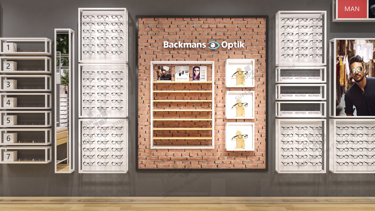 Bupa Optical Store Display Furniture