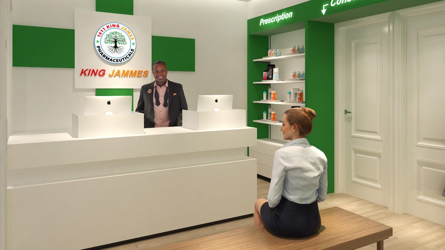 Super U Sustainable Pharmacy Interior Design Solution