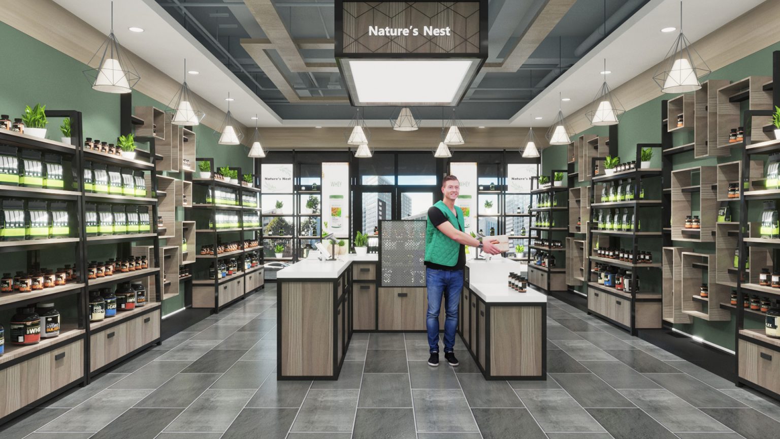 D'Offay Small Retail Pharmacy Design and Shop Display Furinture ...