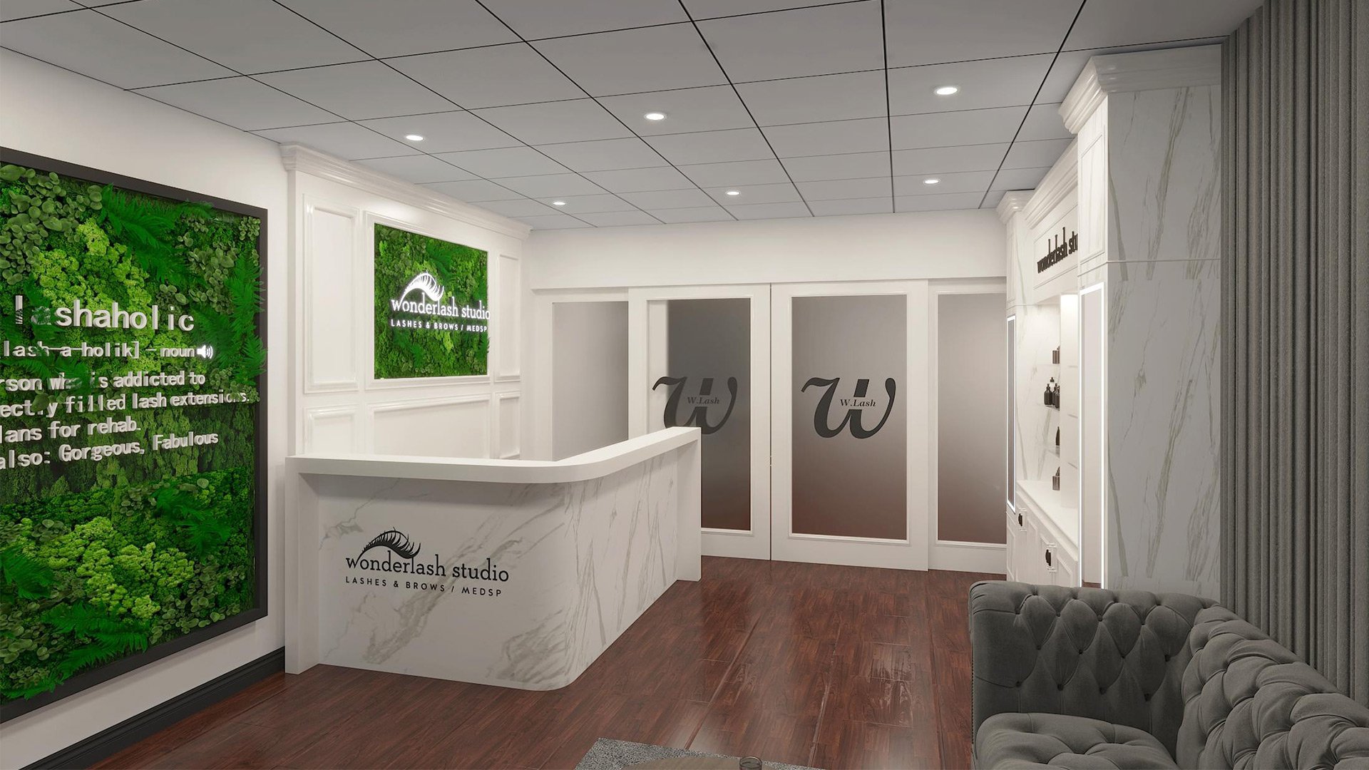 Wonderlash Studio Eyelash Shop Design and Shop Furniture Manufacturing ...