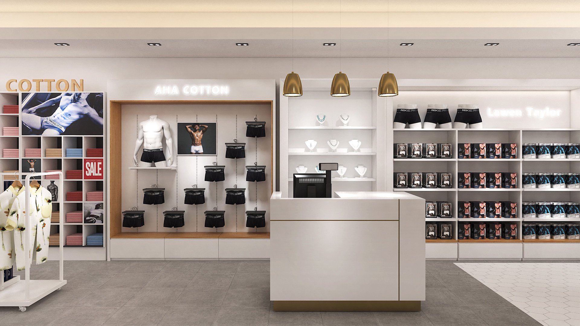 Aha Cotton Lingerie Store Design Project
