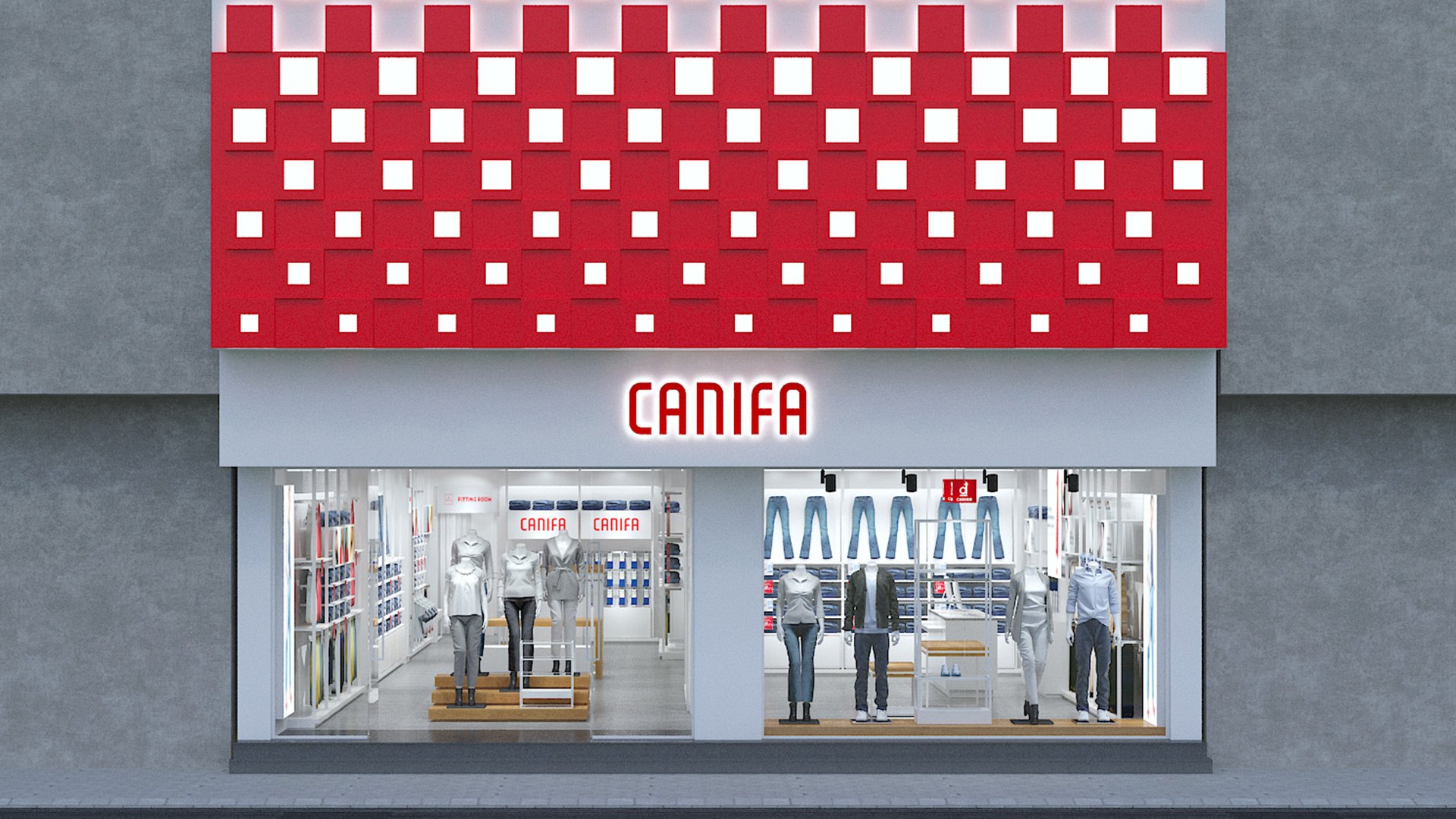 Canifa Fashion Clothing Department Store Design and Shop Display ...