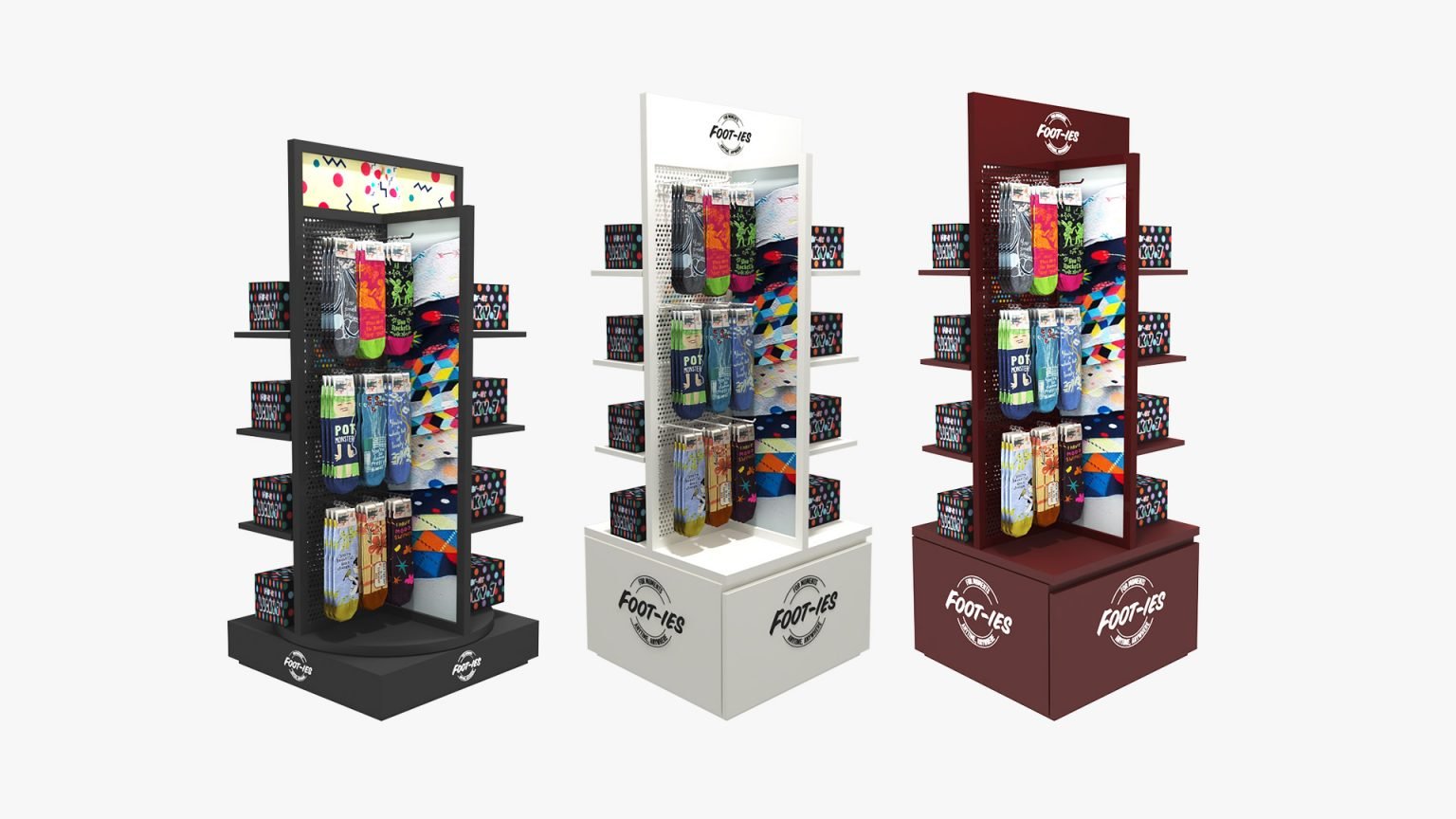 Happy Socks Socks Display Rack Manufacturing