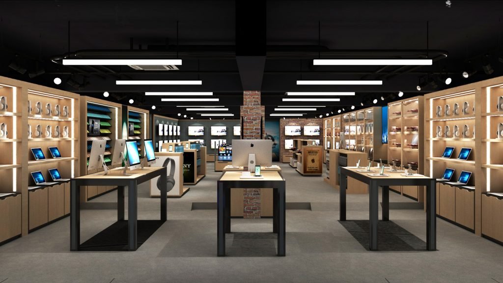 Dino's iShop Mobile Phone Shop Design and Store Fixtures Manufacturing