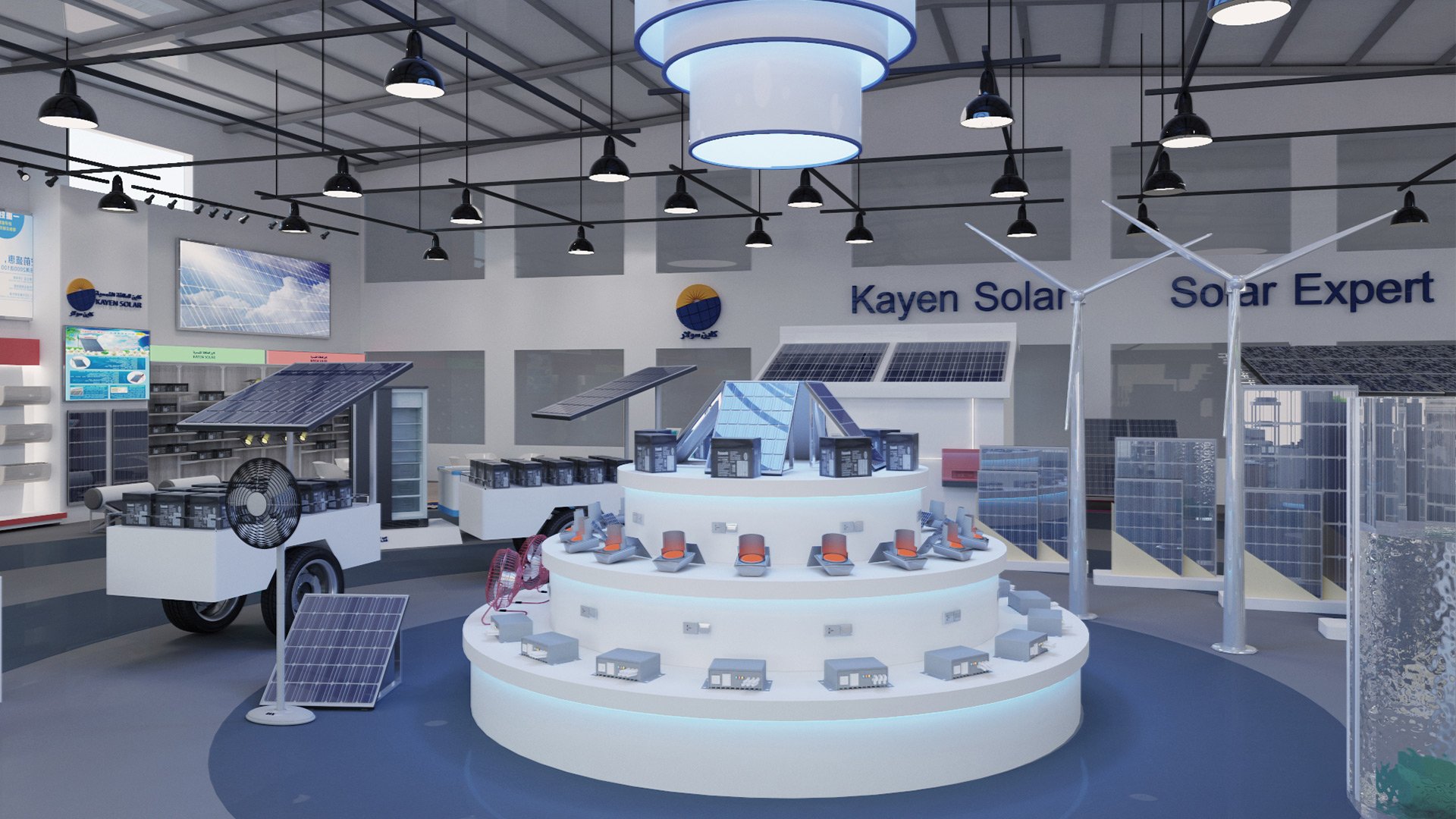 Kayen Solar Renewable Energy Shop Solar Showroom Design Project